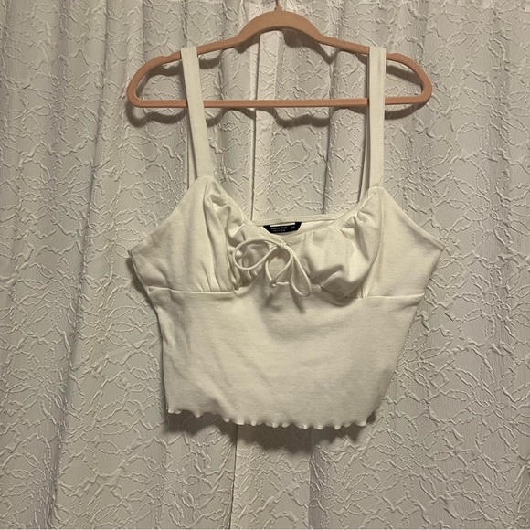 Tops | Plus Size White Cropped Tank Top | Poshmark